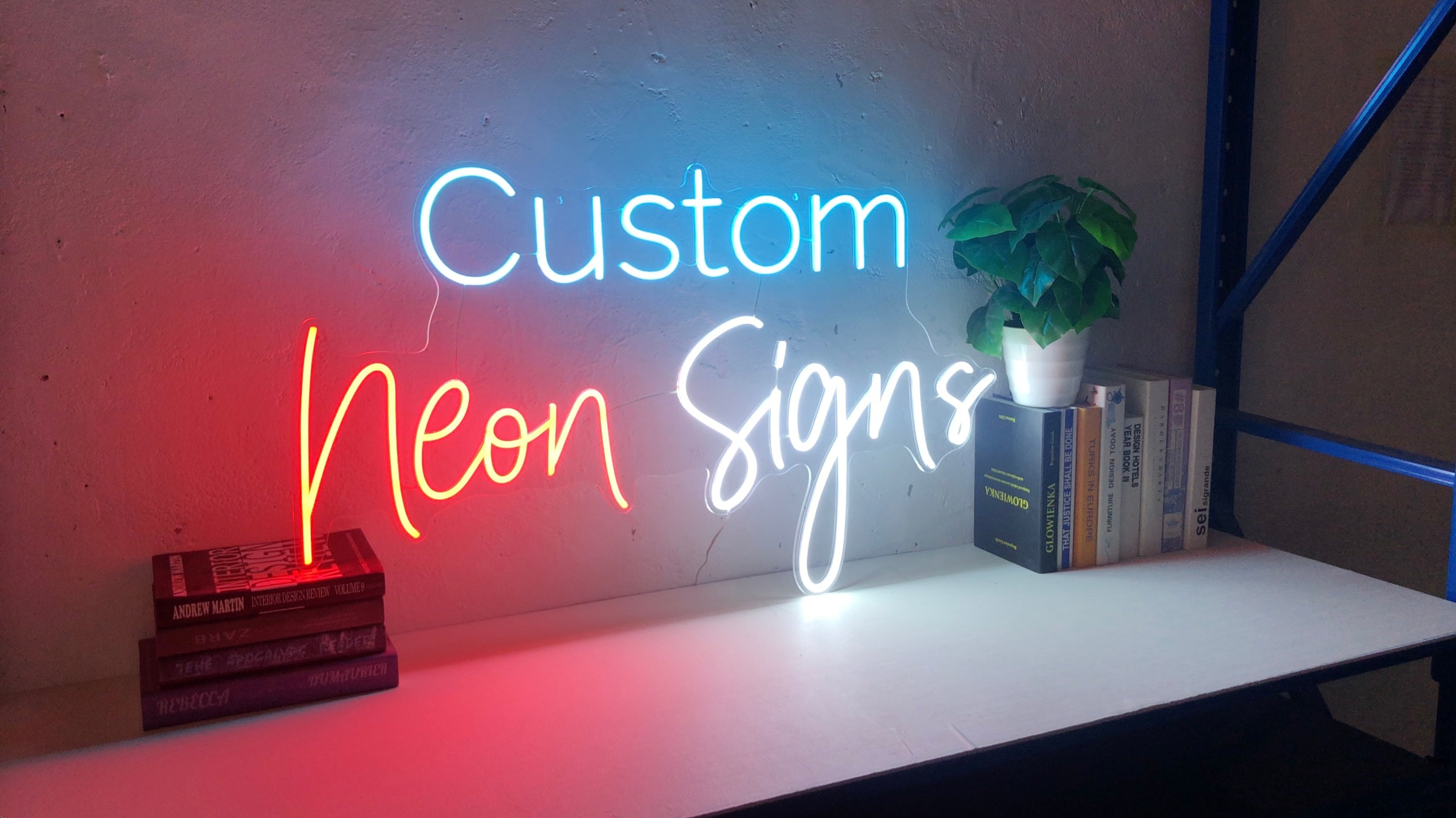 Custom Halo Lit LED Metal Signs – AOOS