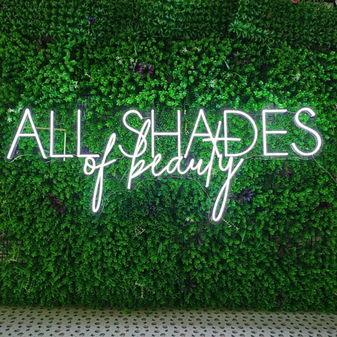 Custom Made Neon Signs, All Shades of Beauty Neon Sign, LED Business ...
