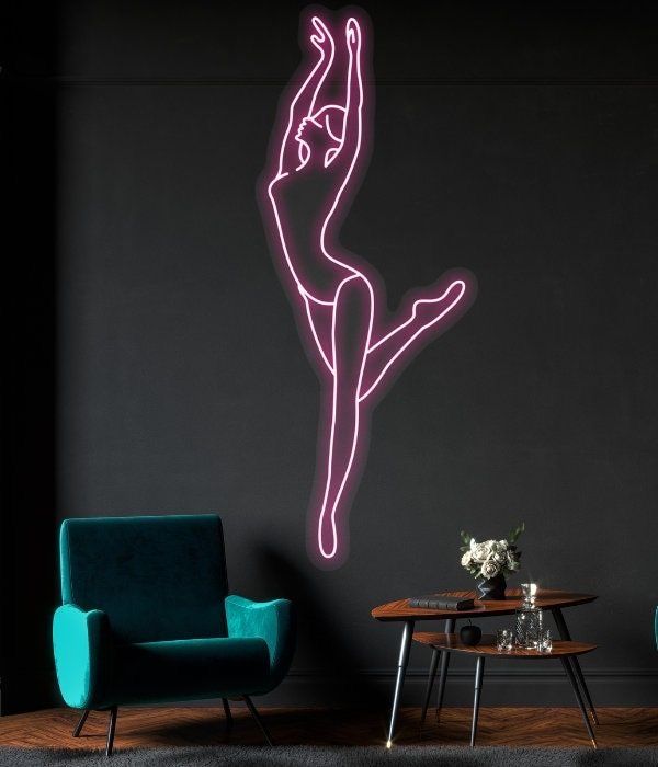 Custom Made Neon Signs, Ballet Dancing Woman Neon Sign, LED Business ...
