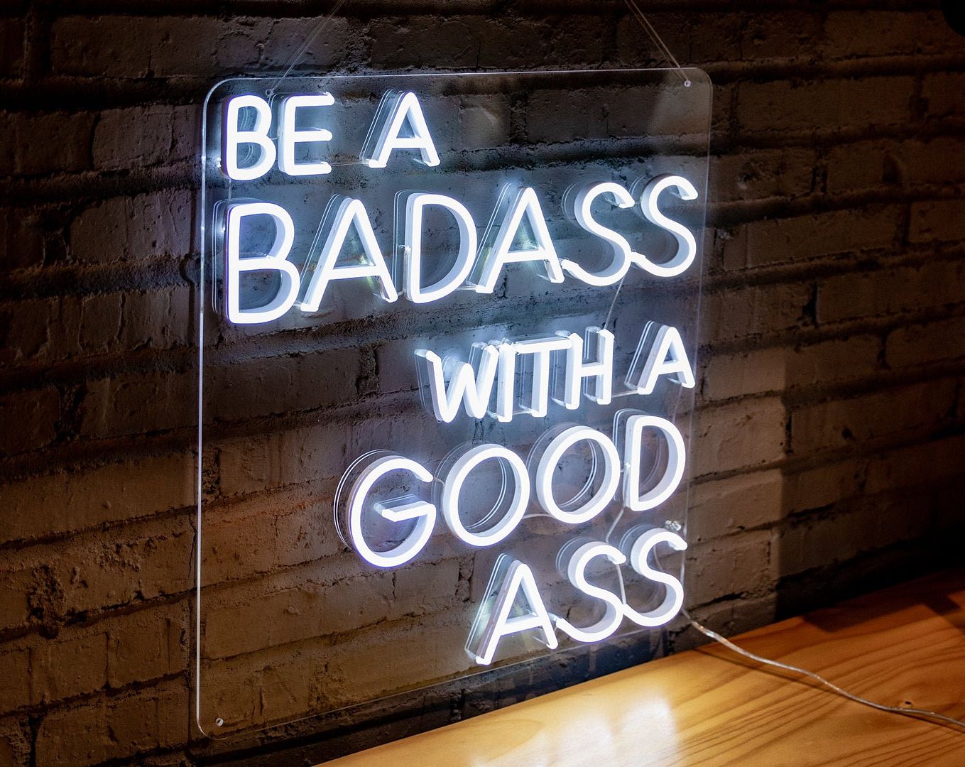 Custom Made Neon Signs, Be a Badass With a Good Ass Neon Sign, LED ...