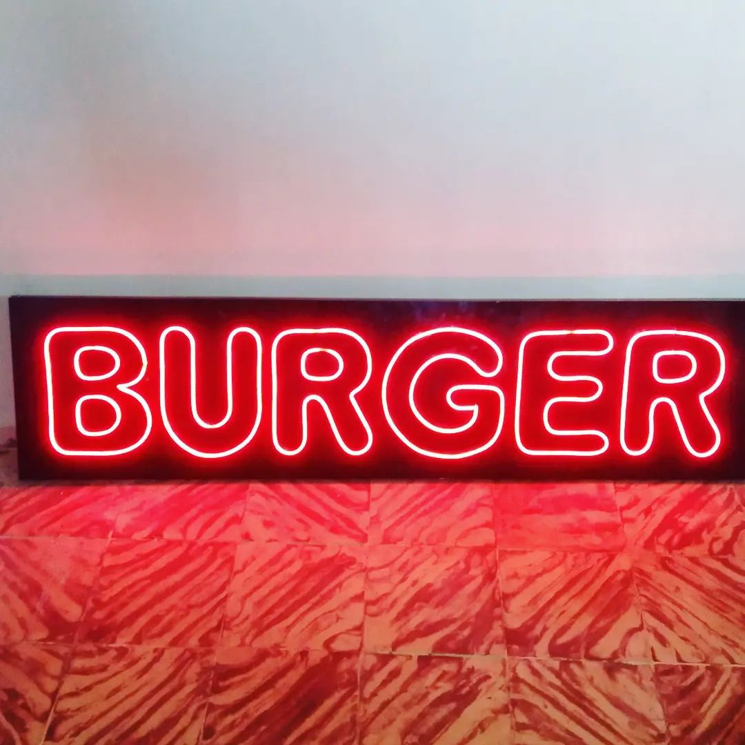 Custom Made Neon Signs, Burger Neon Sign, LED Business Sign – AOOS