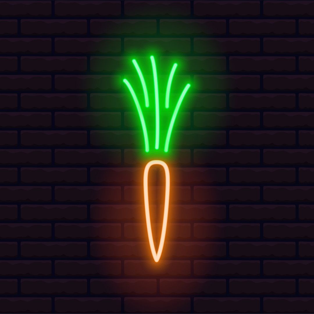 Custom Made Neon Signs, Carrot Neon Sign, LED Business Sign – AOOS