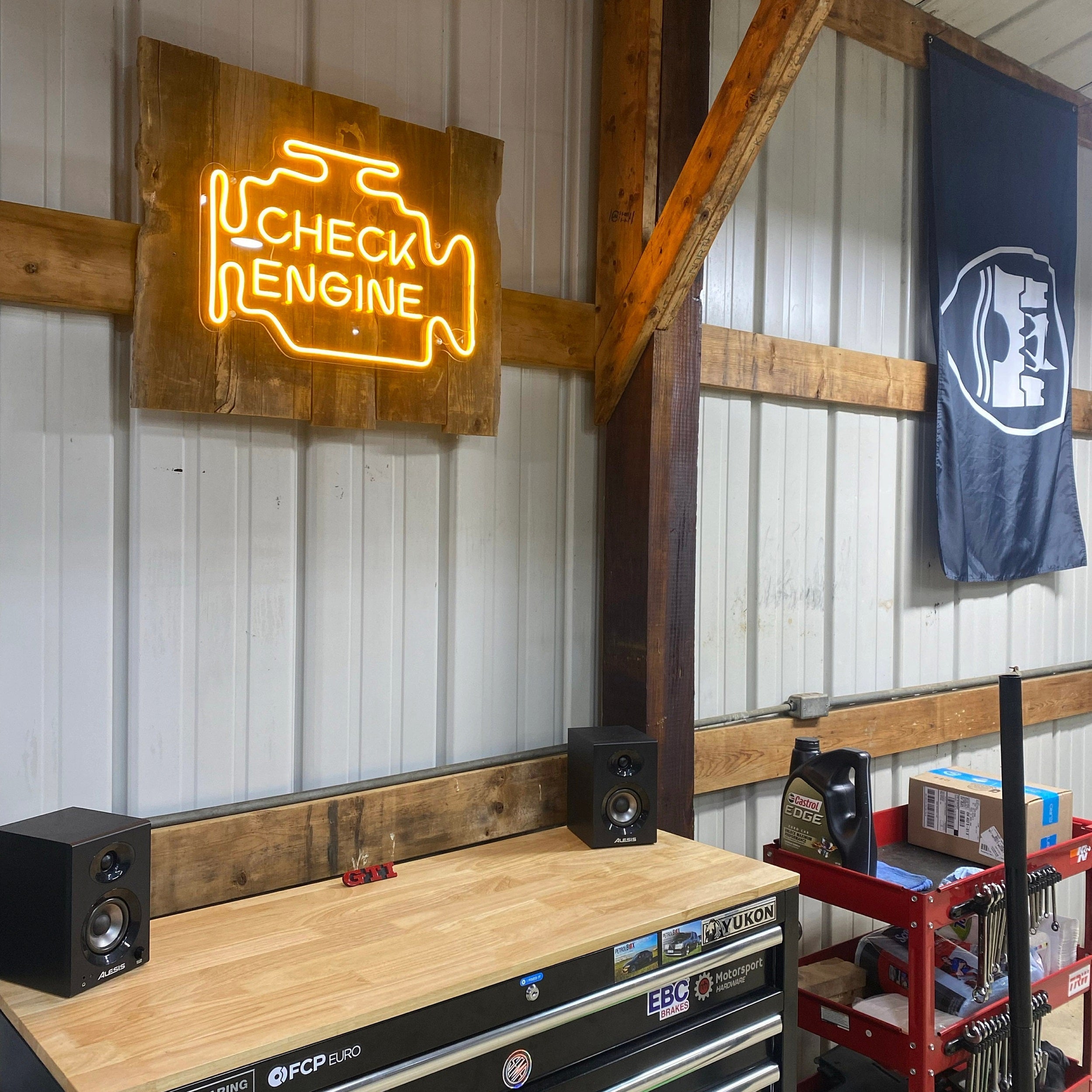 Custom Made Neon Signs, Check Engine Neon Sign, LED Business Sign – AOOS