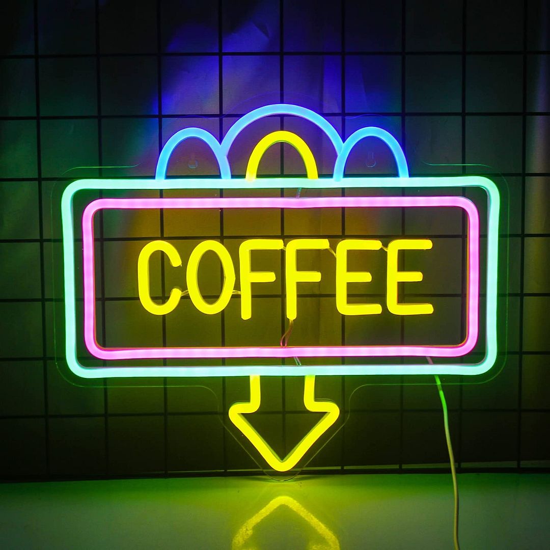 Custom Made Neon Signs, Coffee Neon Sign, LED Business Sign – AOOS