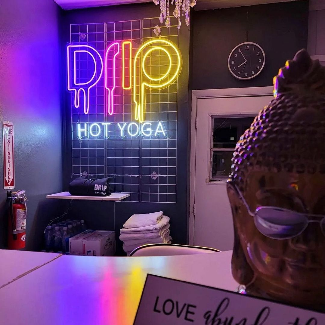 Custom Made Neon Signs, Drip Hot Yoga Neon Sign, LED Business Sign – AOOS