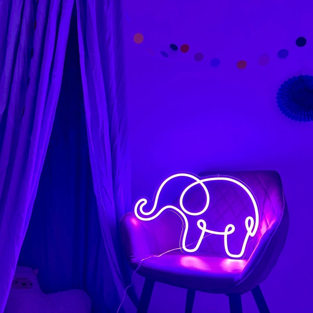 Custom Made Neon Signs, Elephant Neon Signs, Neon Lights, LED Neon ...
