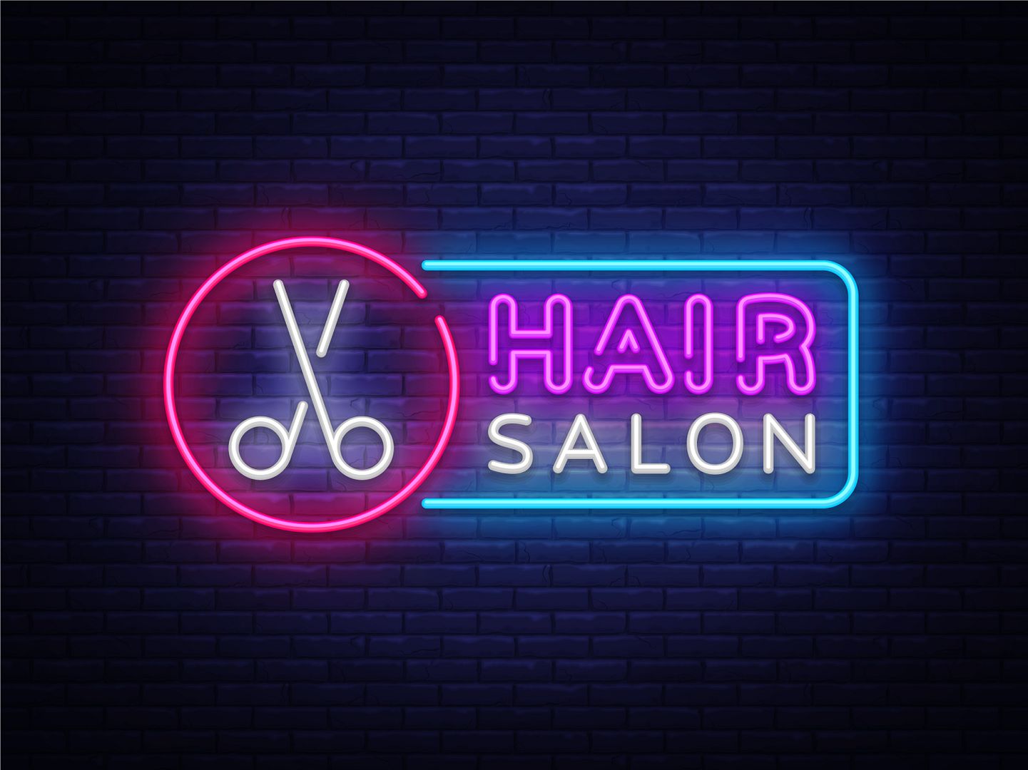 Custom Made Neon Signs, Hair Salon Neon Sign, LED Business Sign – AOOS