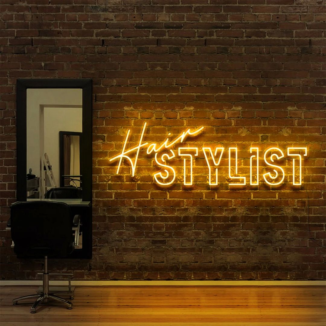 Custom Made Neon Signs, Hair Stylist Neon Sign, LED Business Sign – AOOS