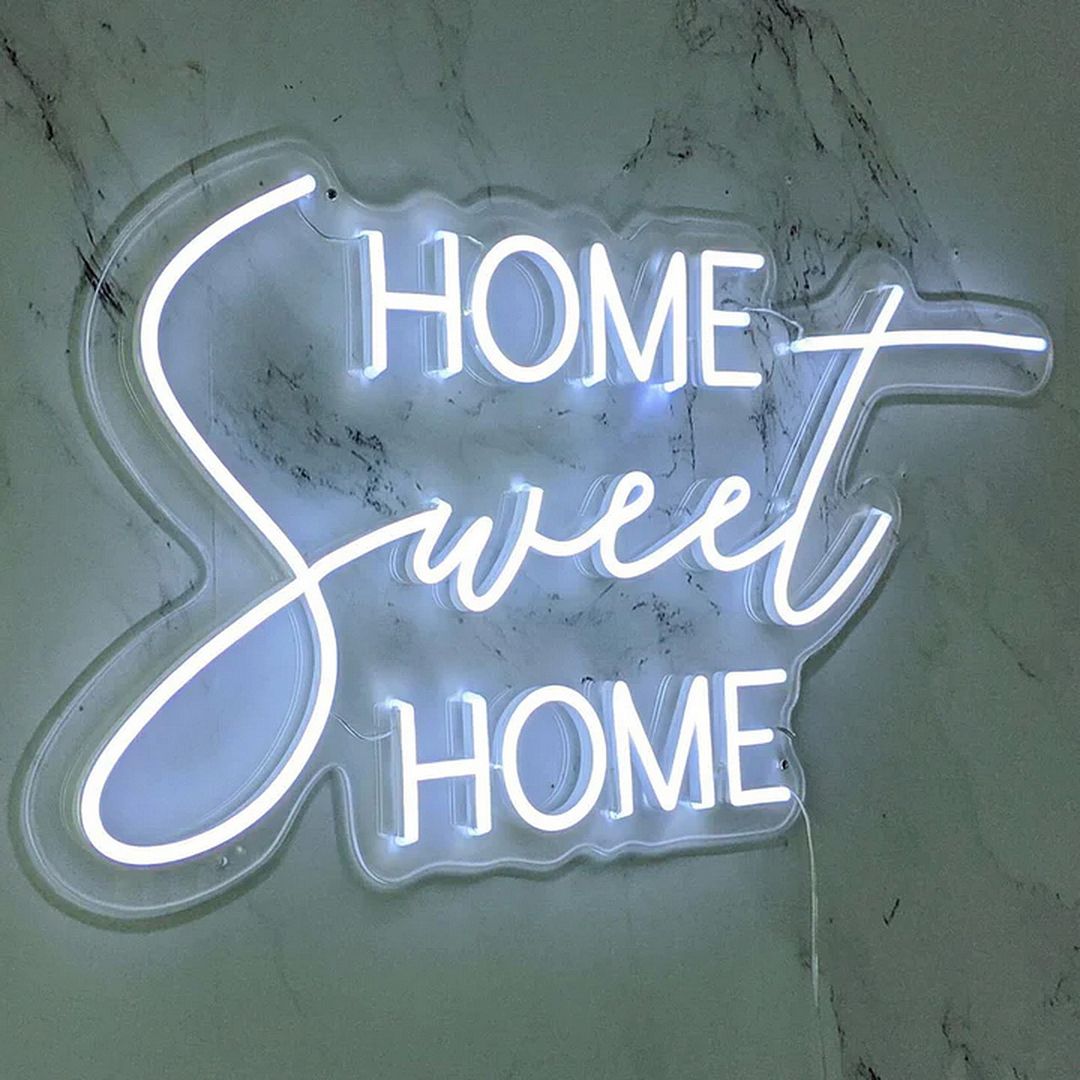 Custom Made Neon Signs, Home Sweet Home Neon Sign, LED Business Sign – AOOS