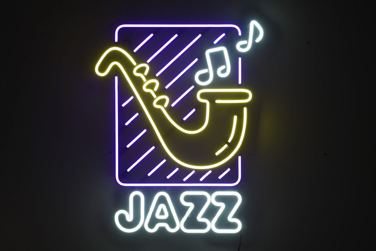 Custom Made Neon Signs, Jazz Saxophone Neon Sign, LED Business Sign ...