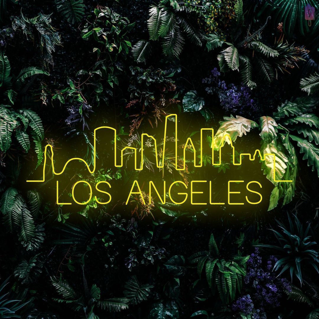 Custom Made Neon Signs, Los Angeles City Skyline Neon Sign, LED ...