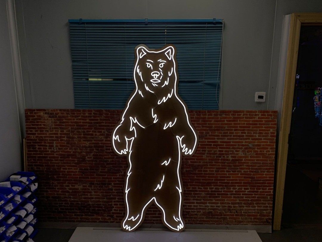Custom Made Neon Signs, Polar Bear Neon Sign, LED Business Sign – AOOS