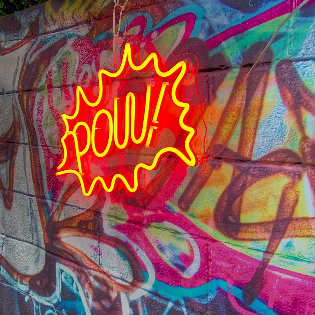 Custom Made Neon Signs, Pow Neon Sign, LED Business Sign – AOOS