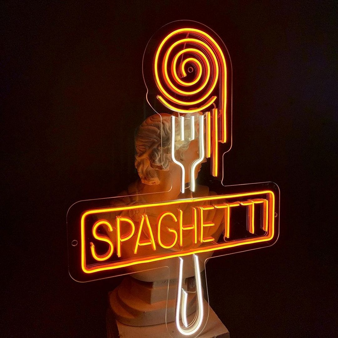 Custom Made Neon Signs, Spaghetti Neon Sign, LED Business Sign – AOOS