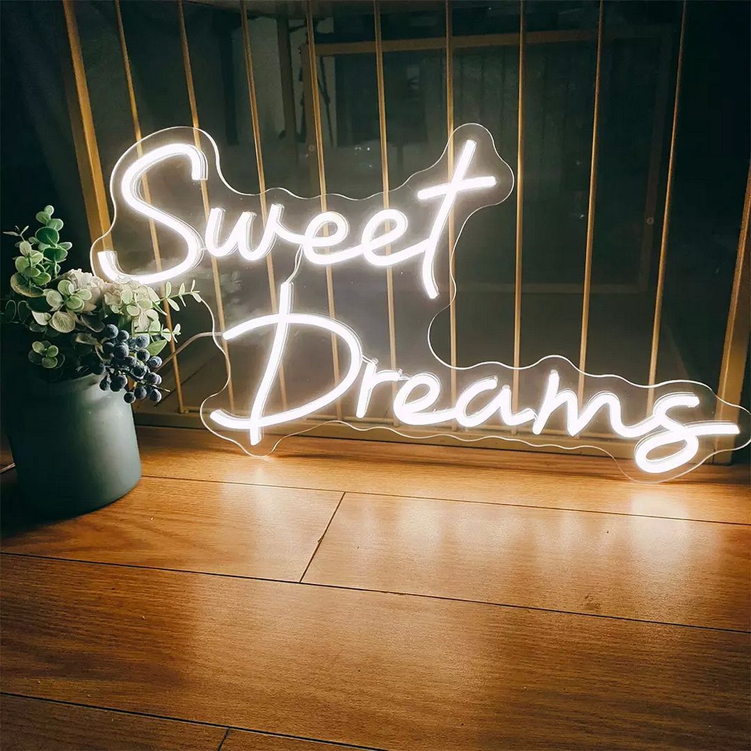 Custom Made Neon Signs, Sweet Dreams Neon Sign, LED Business Sign – AOOS