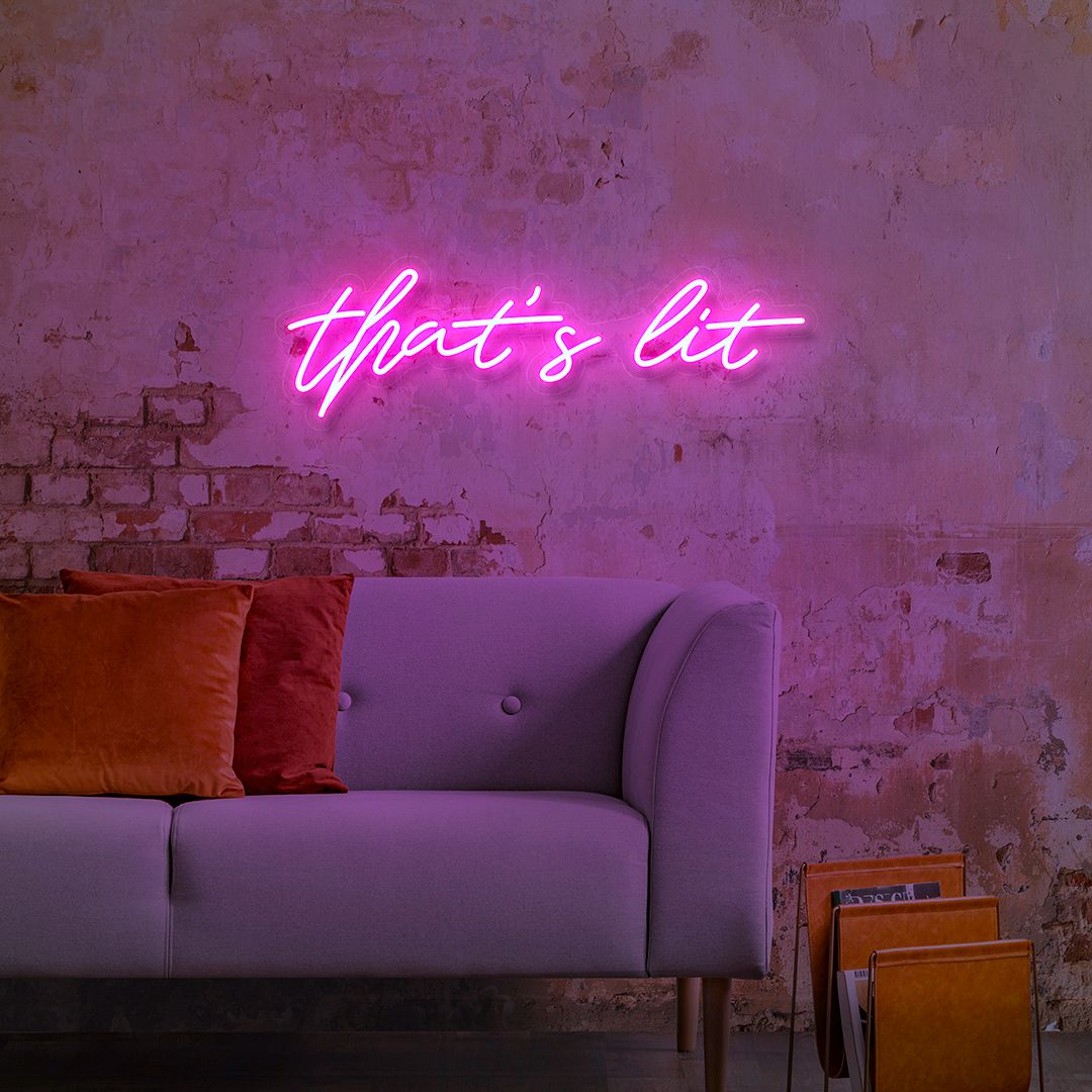 Custom Made Neon Signs, That's Lit Neon Sign, LED Business Sign – AOOS