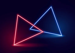 Custom Made Neon Signs, Two Triangle Neon Sign, LED Business Sign – AOOS