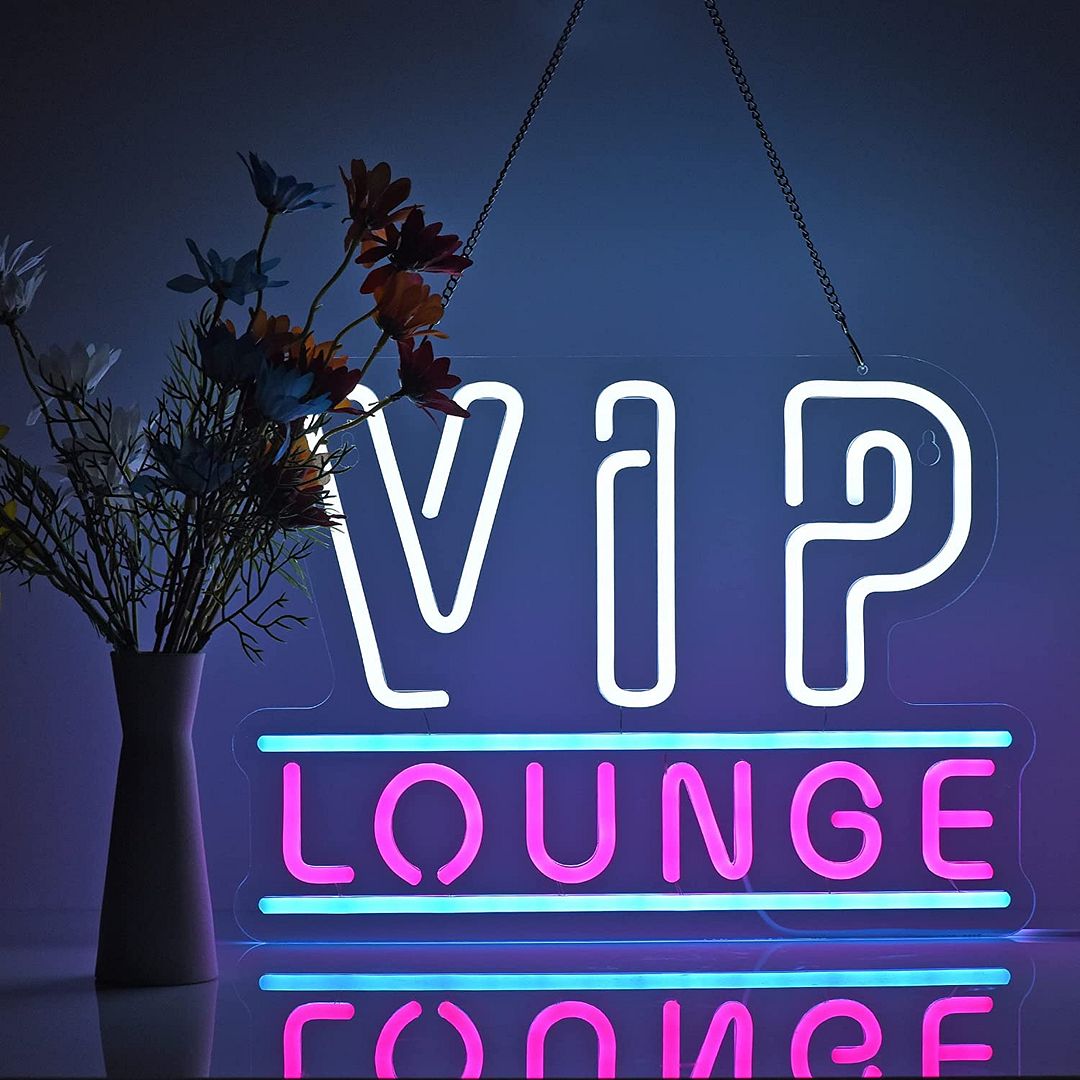 Custom Made Neon Signs, VIP Lounge Neon Sign, LED Business Sign – AOOS
